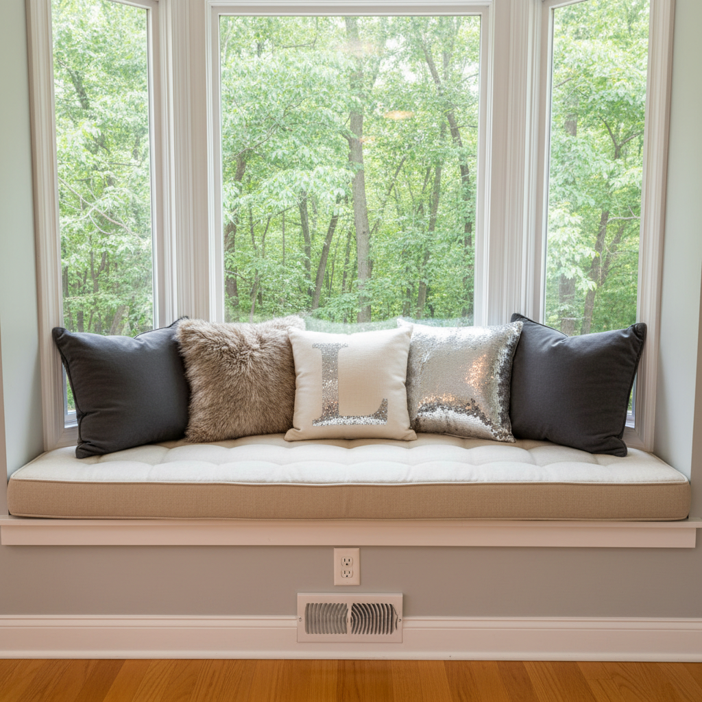 Custom Trapezoid Bay Window Cushions | Exact Angle & Size | USCUSHION ...